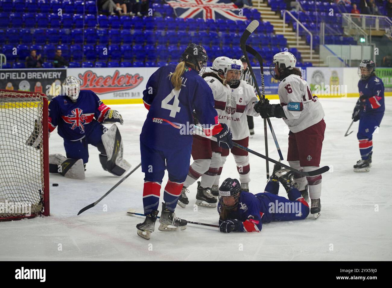 Sheffield, England, 12 December 2024. Krista Nikole Yip-Chuck of Latvia ...