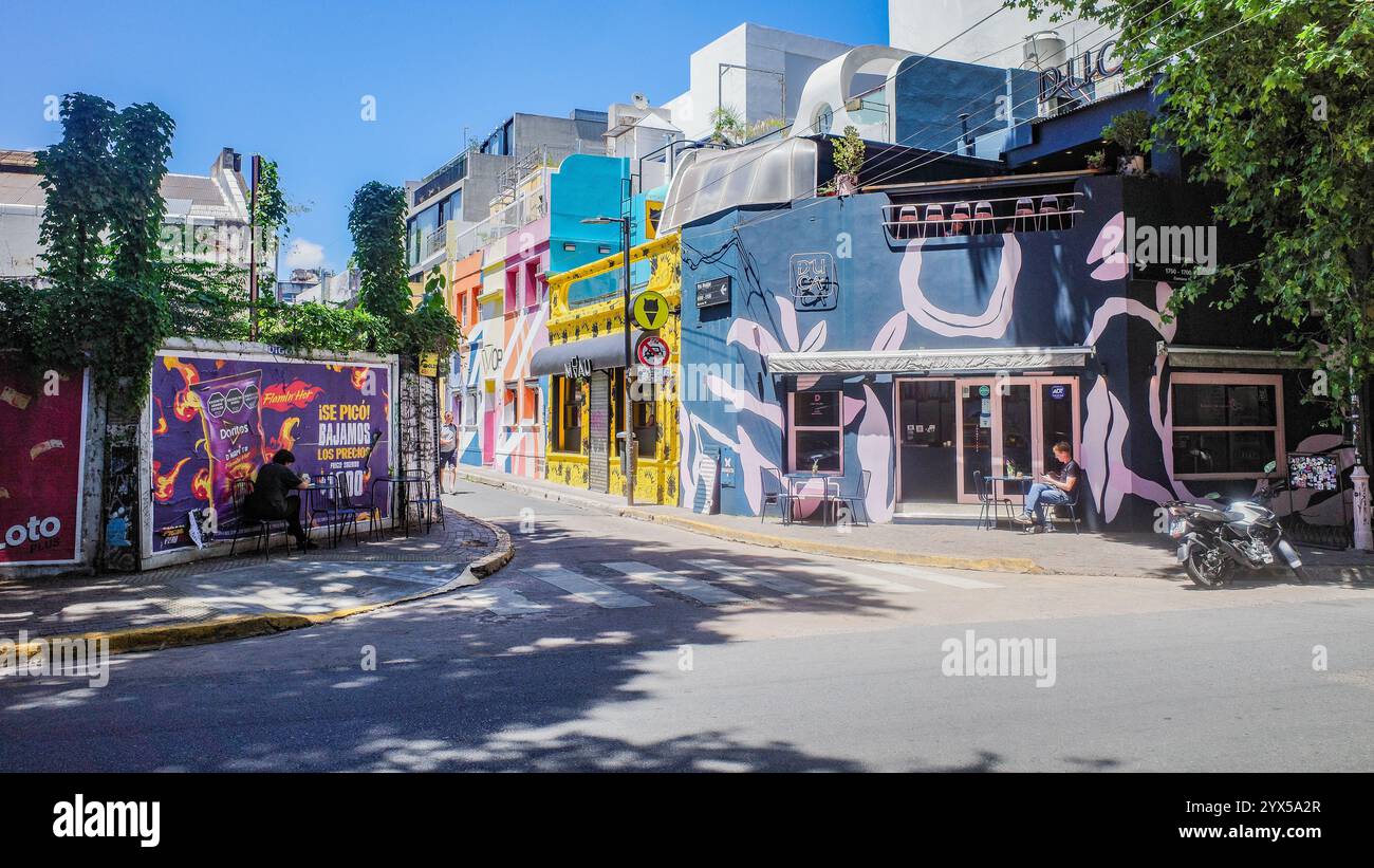 Buenos Aires, Argentina - 22 Nov, 2024: Vibrant streets of the Palermo ...