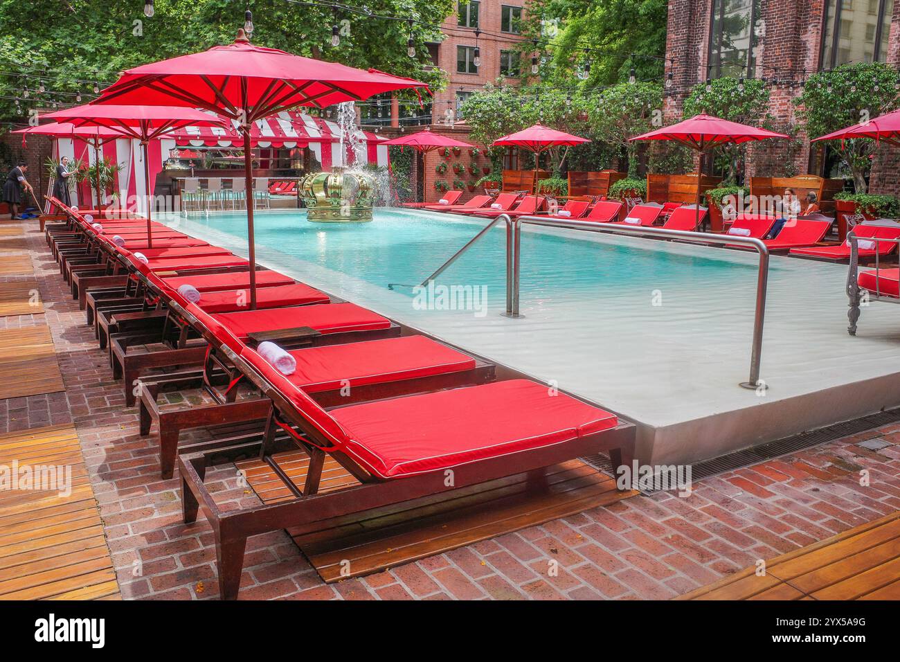 Buenos Aires, Argentina - 21 Nov, 2024: Swimming Pool at the luxury ...