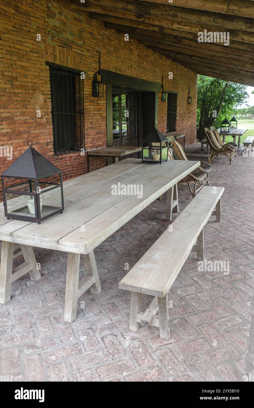 La Pampa, Argentina - 19 Nov, 2024: Estancia La Bamba de Areco, a ...