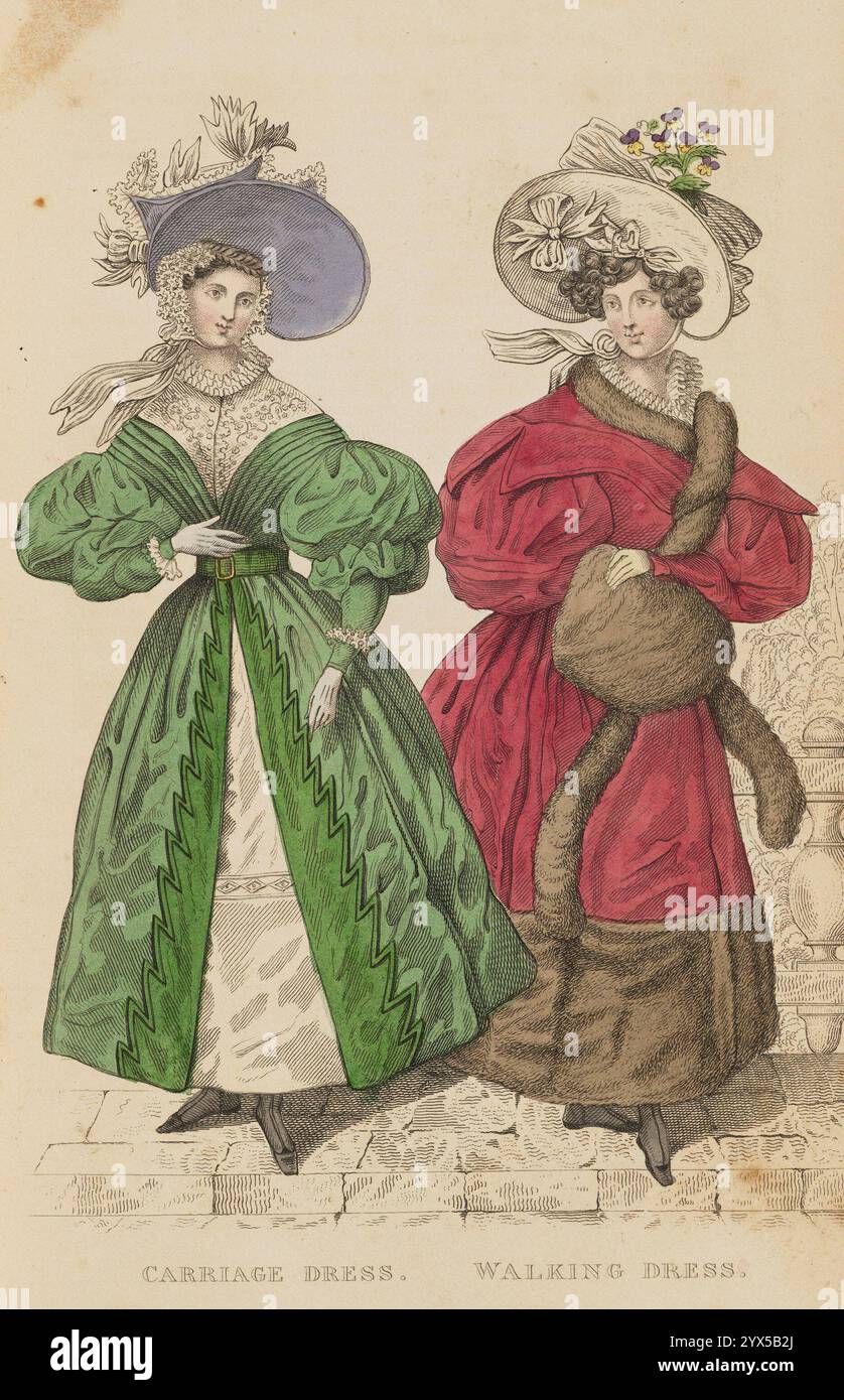 Vintage English 1830s fashion illustration or aristocracy. from The ...
