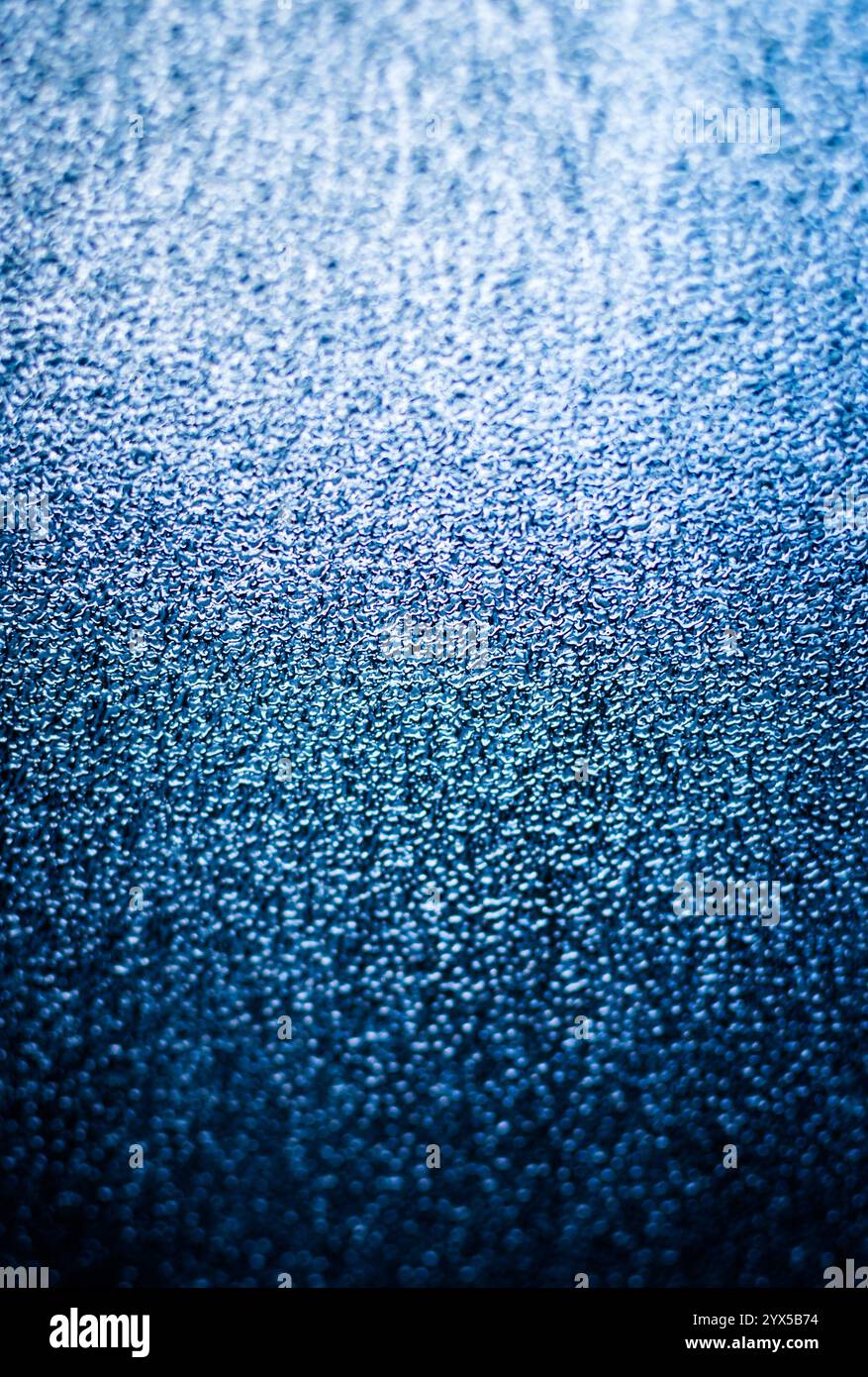 Blue Opaque Glass with an Ice Illusion Effect, Featuring Frosted ...