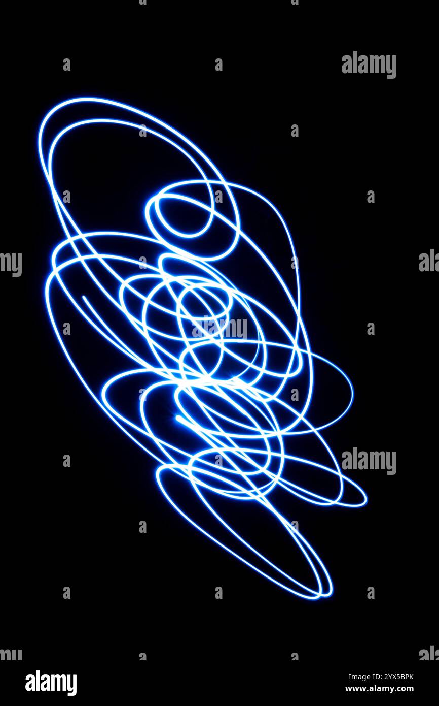 Abstract blue color streak motion hi-res stock photography and images ...