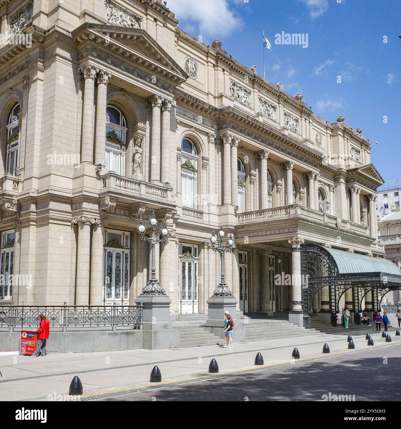Buenos Aires, Argentina - 18 Nov, 2024: Facade of the Teatro Colon ...