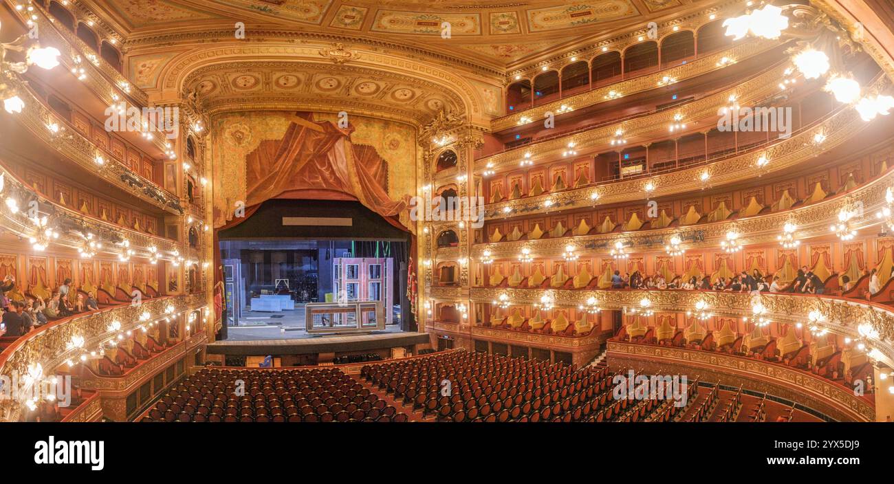 Buenos Aires, Argentina - 18 Nov, 2024: The interior of Teatro Colon ...