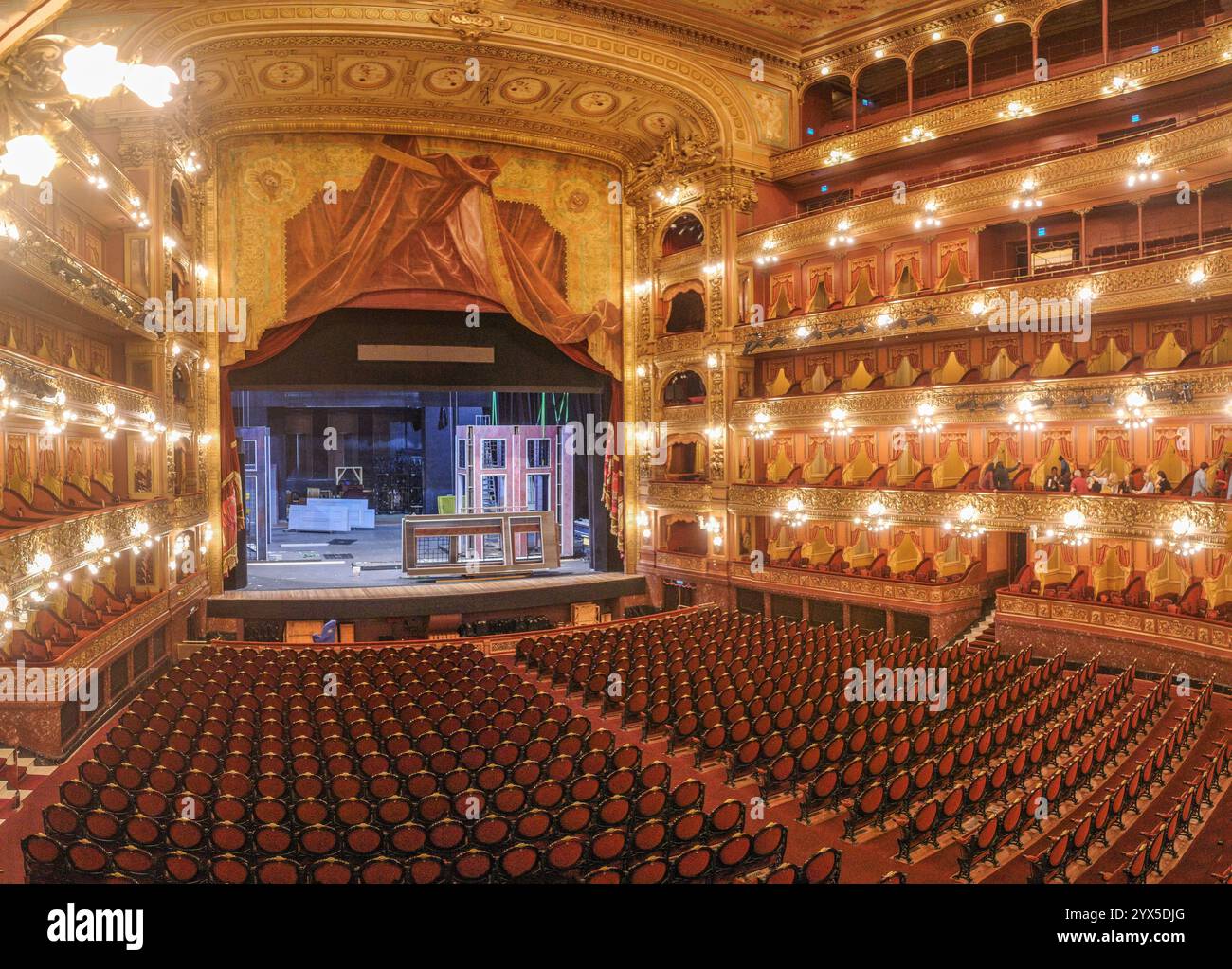 Buenos Aires, Argentina - 18 Nov, 2024: The interior of Teatro Colon ...