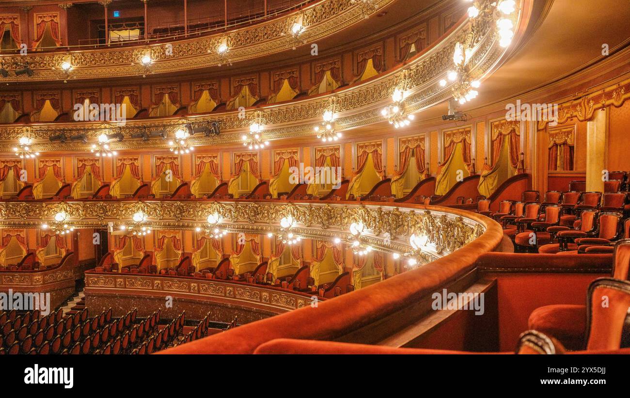 Buenos Aires, Argentina - 18 Nov, 2024: The interior of Teatro Colon ...