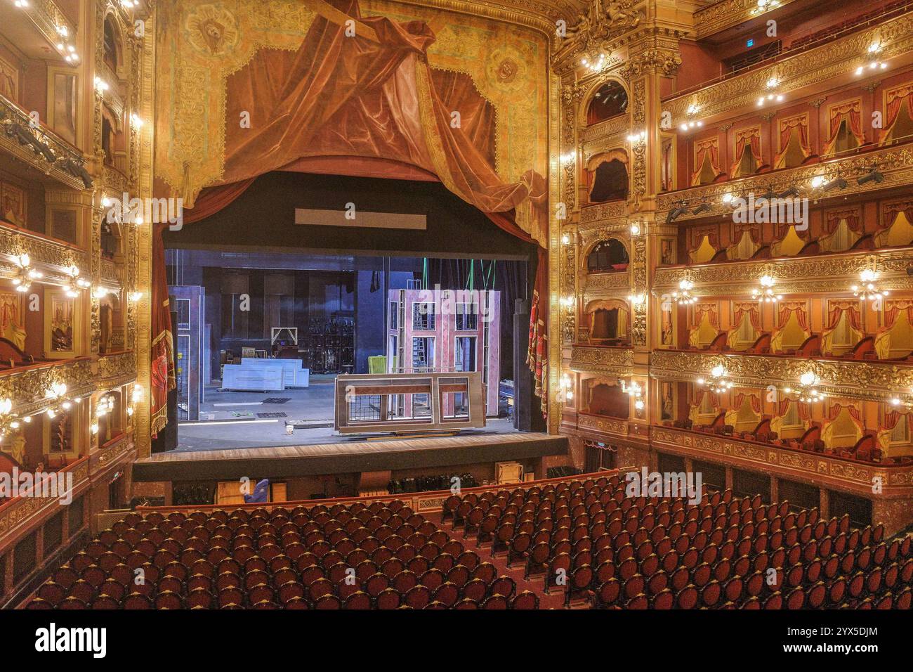 Buenos Aires, Argentina - 18 Nov, 2024: The interior of Teatro Colon ...