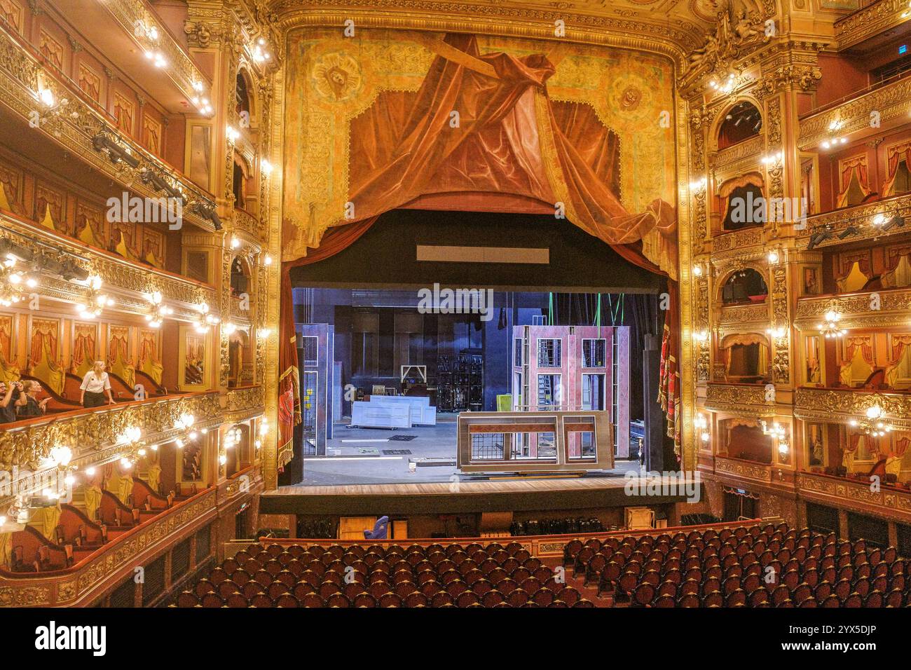 Buenos Aires, Argentina - 18 Nov, 2024: The interior of Teatro Colon ...