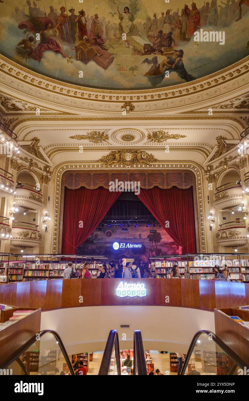 Buenos Aires, Argentina - Nov 18, 2024: El Ateneo Grand Splendid Book Store in a former theatre ...