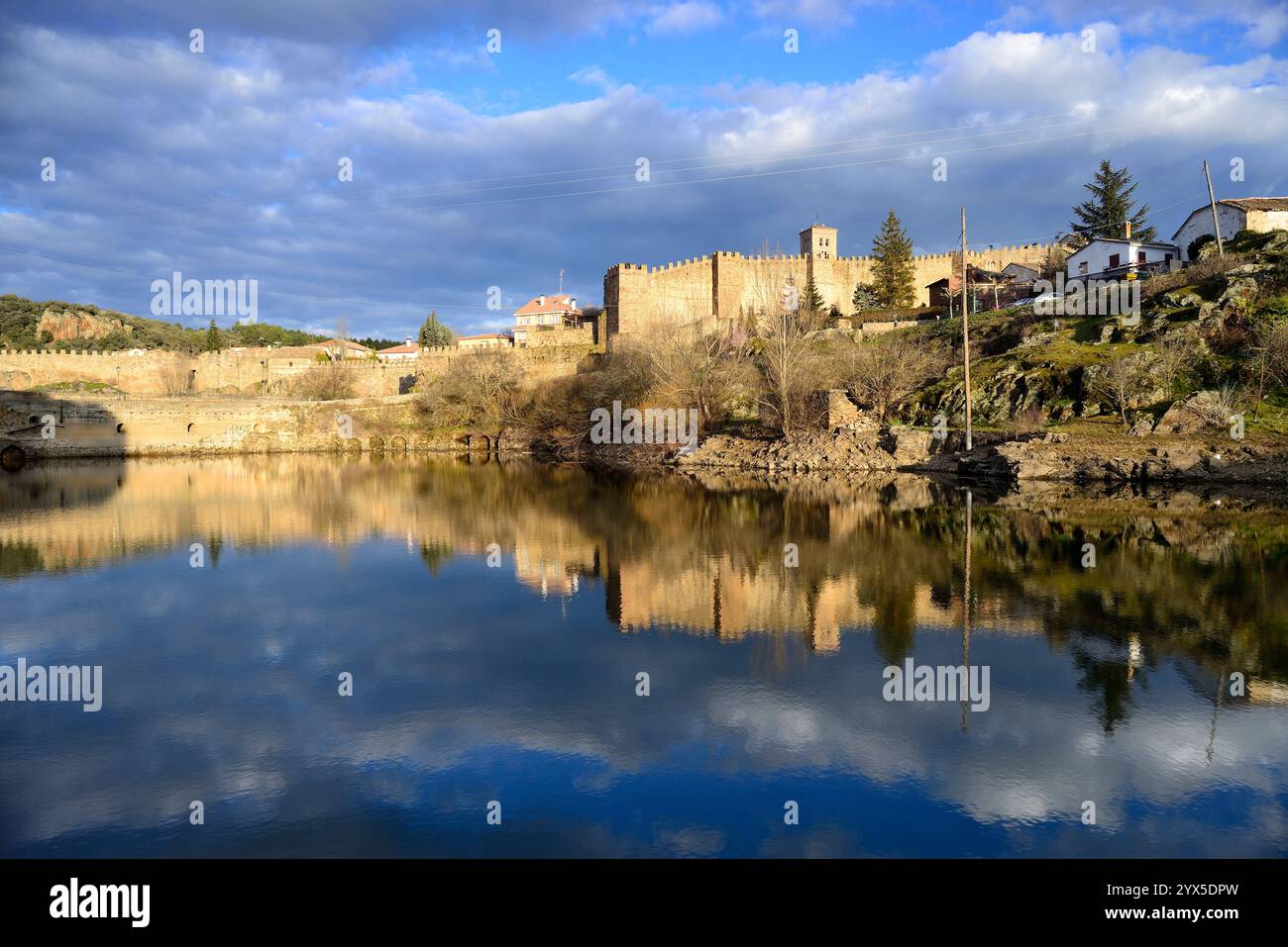 Walls of Buitrago del Lozoya, Madrid, Spain Stock Photo - Alamy