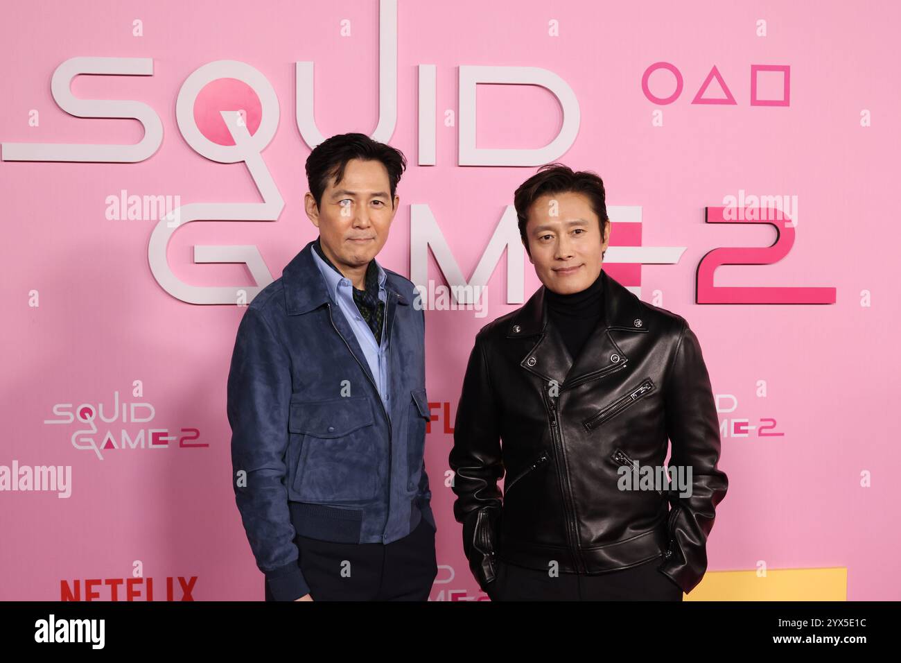 Los Angeles, USA. 13th Dec, 2024. Lee Jung-jae and Lee Byung-hun ...