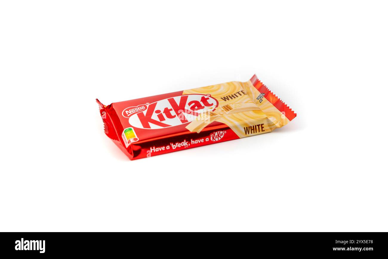 Nova Bana, Slovakia - December, 12, 2024 : Kit Kat or KitKat chocolate ...