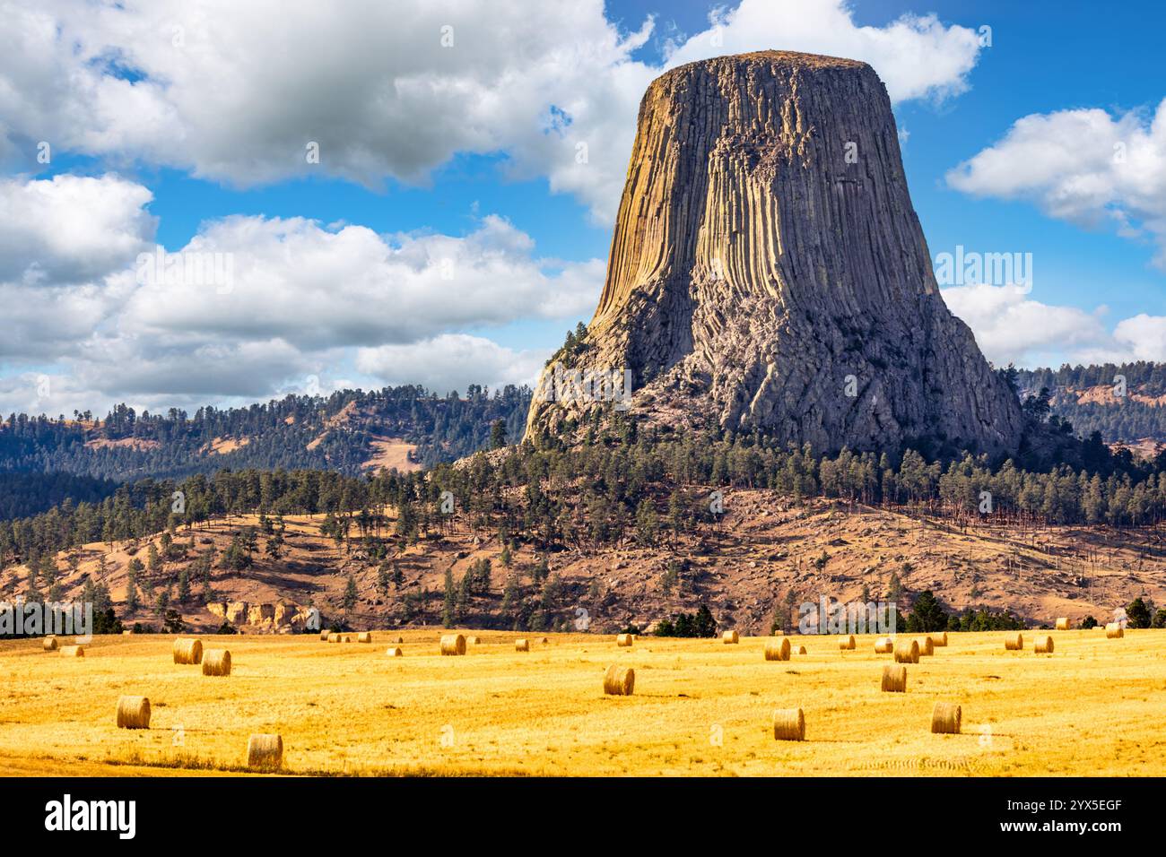 Devils Tower in Crook County, Wyoming. Devils Tower National Monument ...