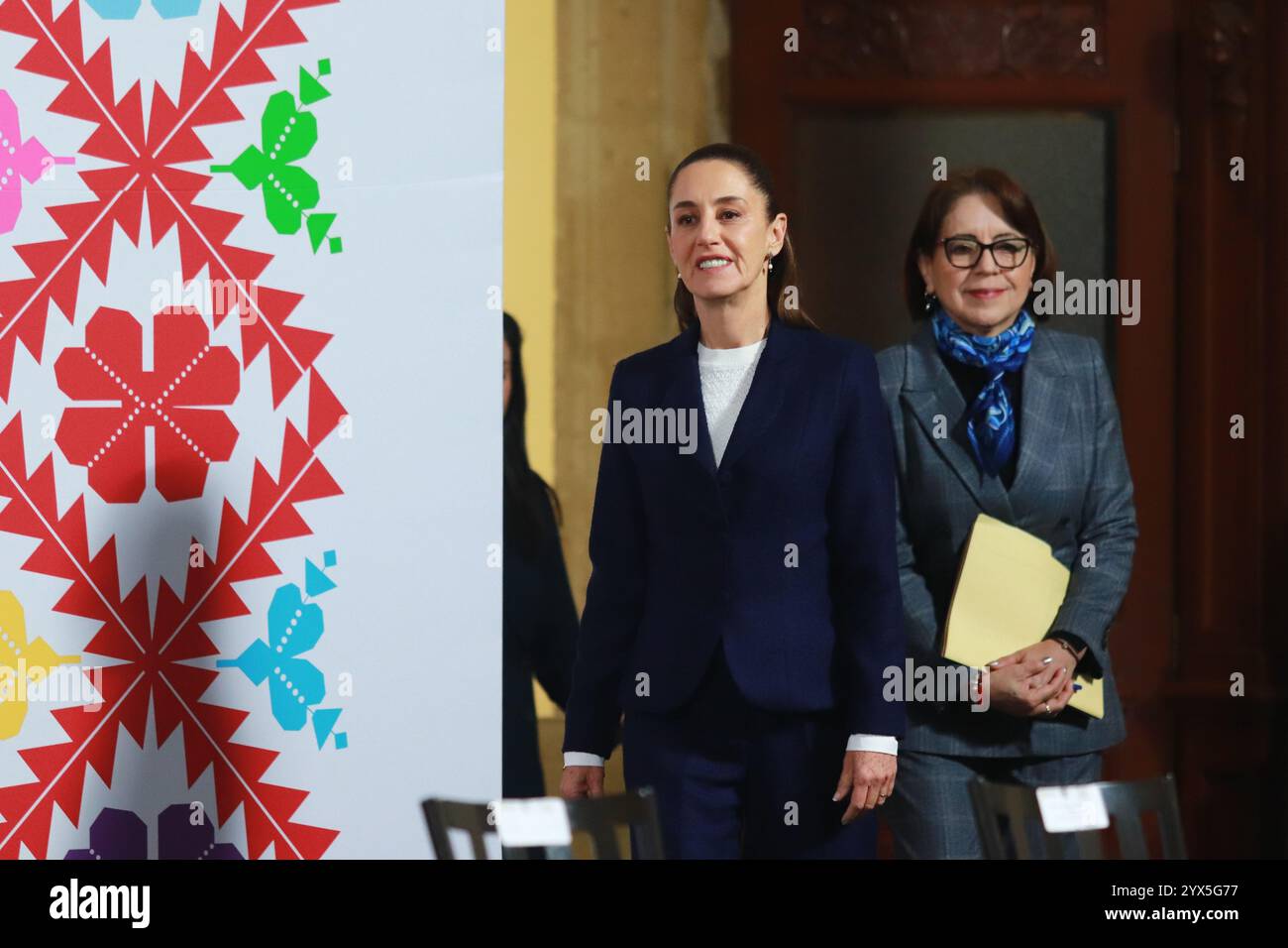 Mexico's President Claudia Sheinbaum and Armida Zúñiga Estrada, head of ...
