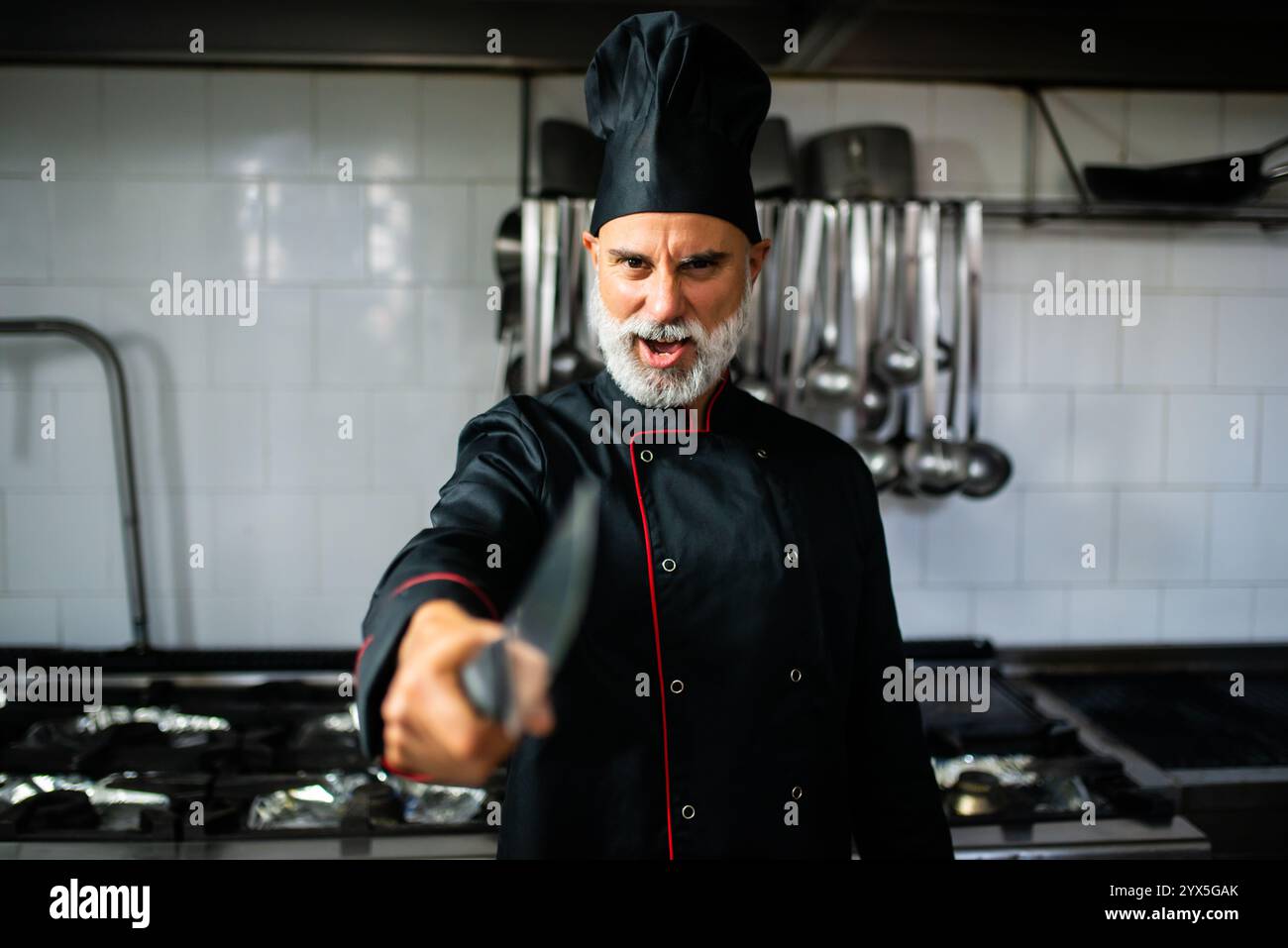 Aggressive chef hi-res stock photography and images - Alamy
