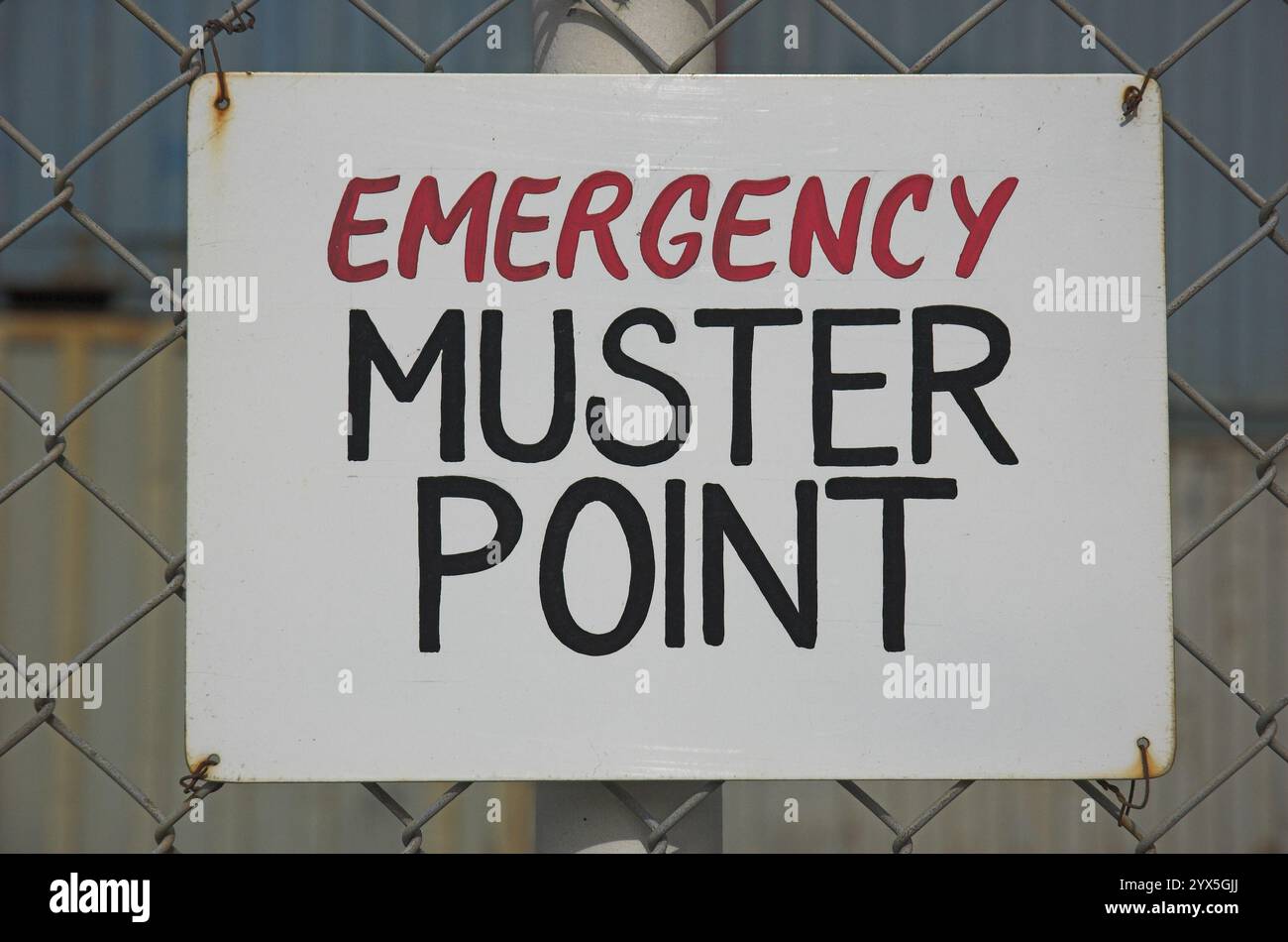 A muster point is a designated area where people gather during an ...