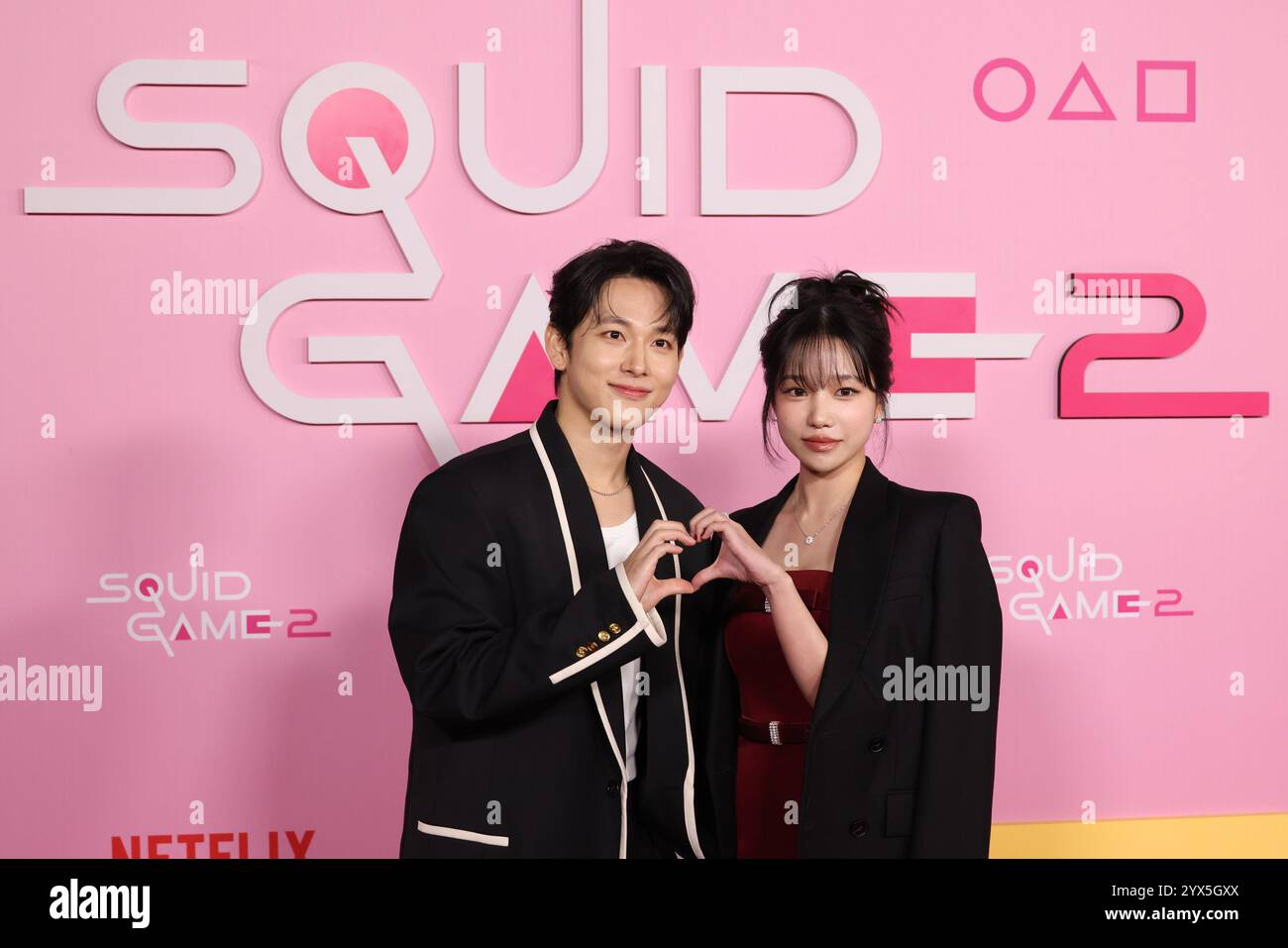 Los Angeles, USA. 13th Dec, 2024. Yim Si-wan and Jo Yu-ri attends the Los Angeles Premiere & Fan ...