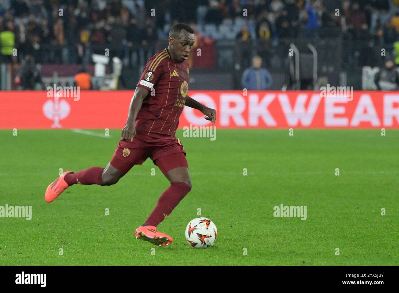 Roma’s Saud Abdulhamid seen in action during the UEFA Europa League ...