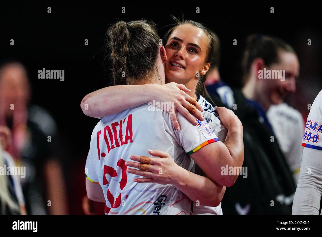 Vienna, Austria 20241213. Norway's Thale Rushfeldt Deila (left) and ...