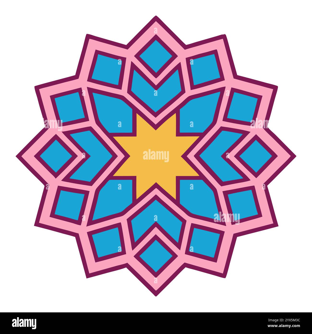 Elegant Islamic Geometric Pattern for Book Covers, Religious Designs ...