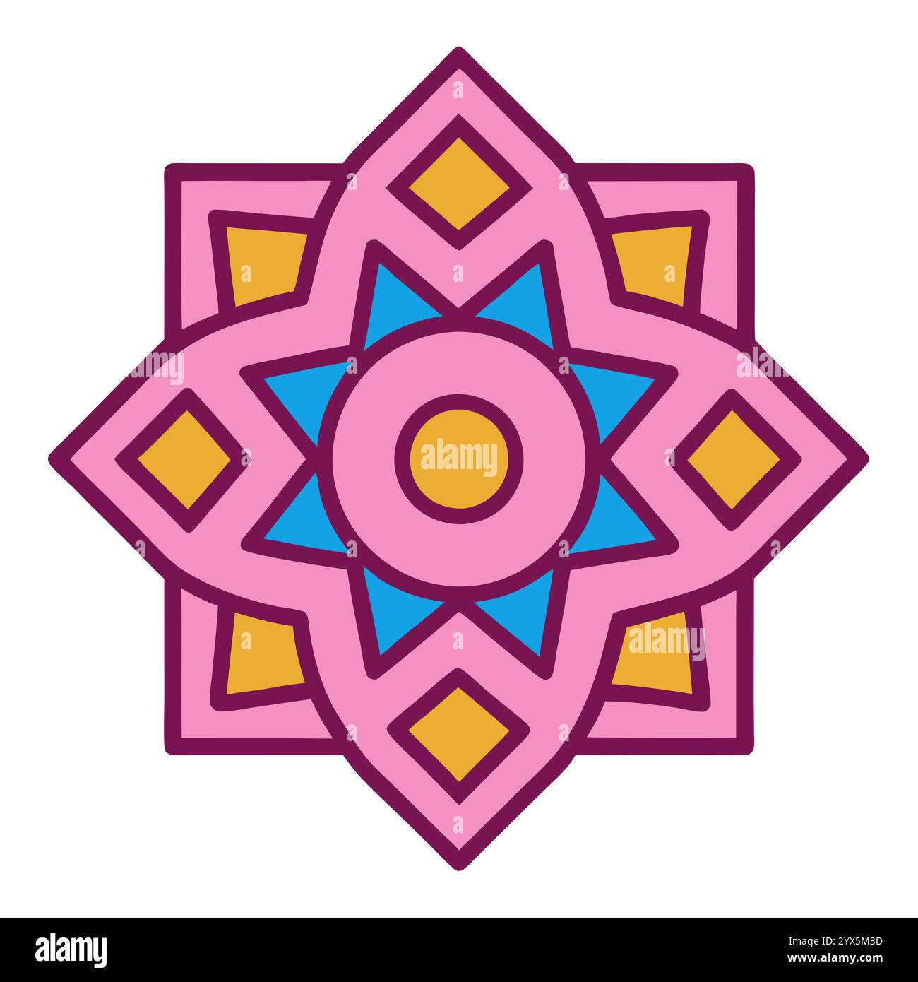 Elegant Islamic Geometric Pattern for Book Covers, Religious Designs ...