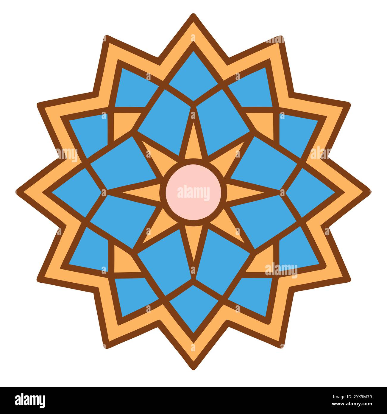 Elegant Islamic Geometric Pattern for Book Covers, Religious Designs ...