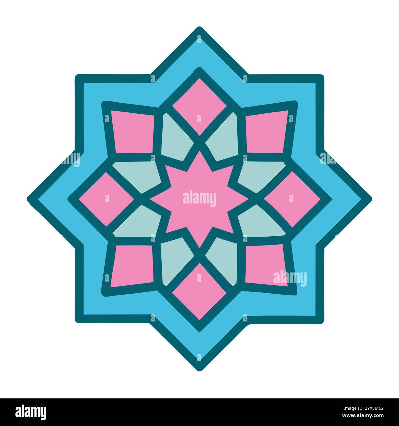 Elegant Islamic Geometric Pattern for Book Covers, Religious Designs ...