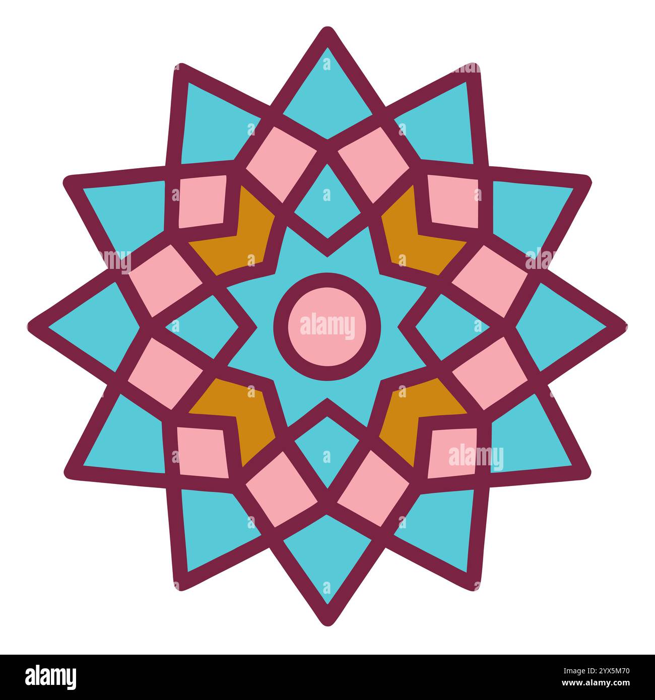 Elegant Islamic Geometric Pattern for Book Covers, Religious Designs ...