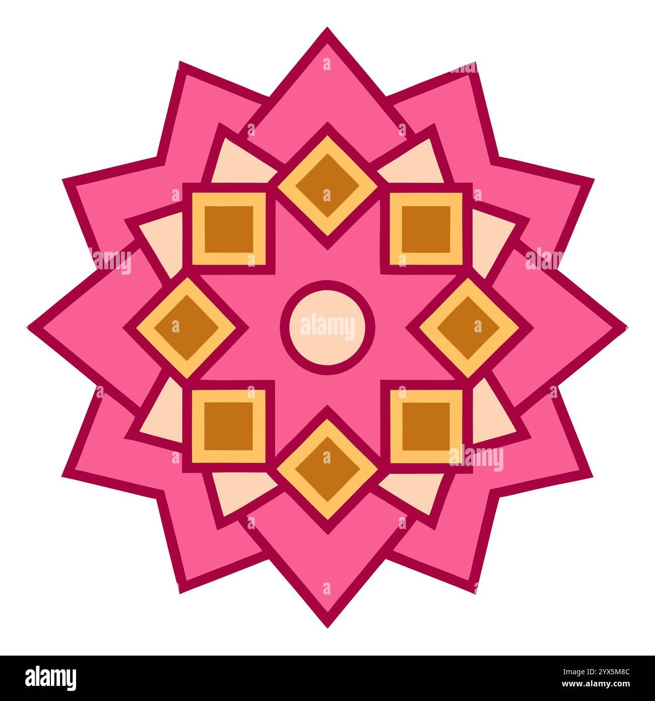 Elegant Islamic Geometric Pattern for Book Covers, Religious Designs ...
