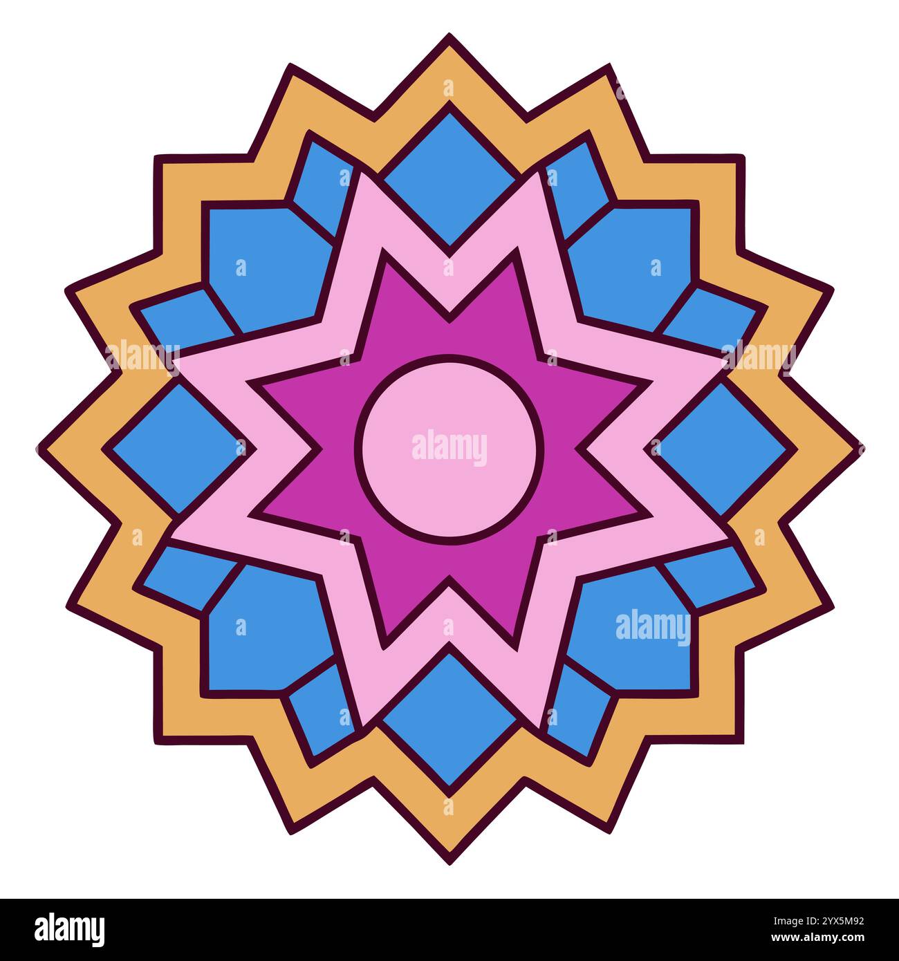 Elegant Islamic Geometric Pattern for Book Covers, Religious Designs ...
