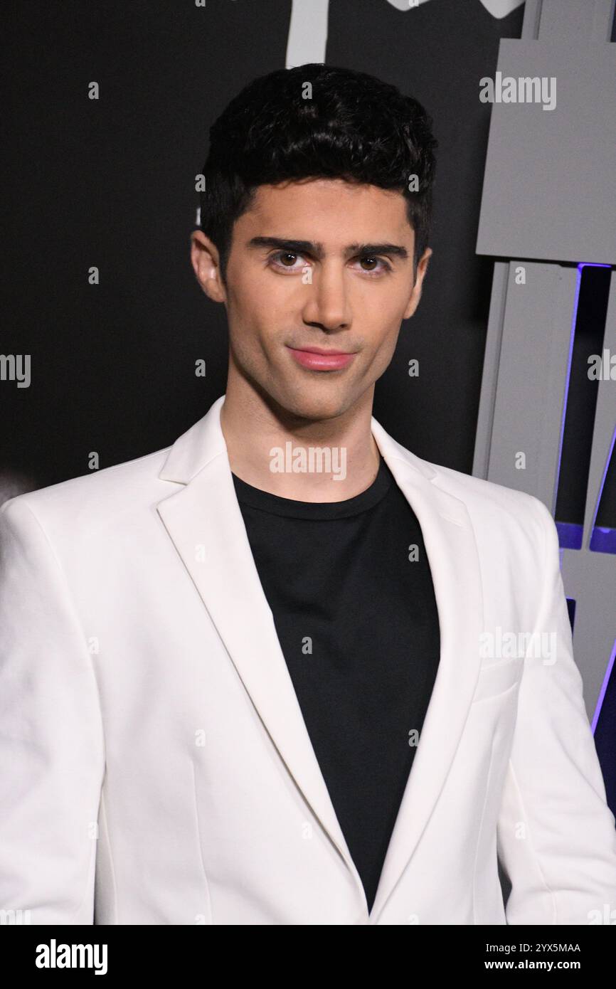 Hollywood, California, USA 12th December 2024 Actor/singer Max Ehrich ...