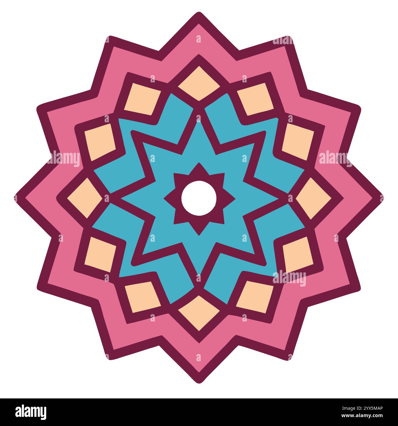 Elegant Islamic Geometric Pattern for Book Covers, Religious Designs ...