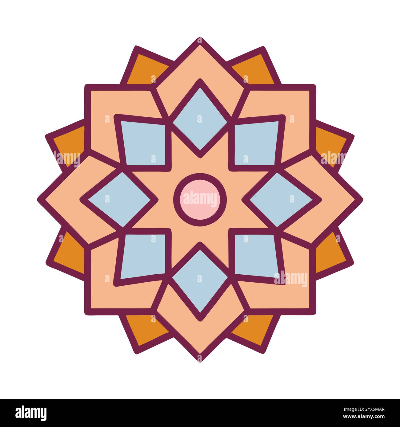 Elegant Islamic Geometric Pattern for Book Covers, Religious Designs ...