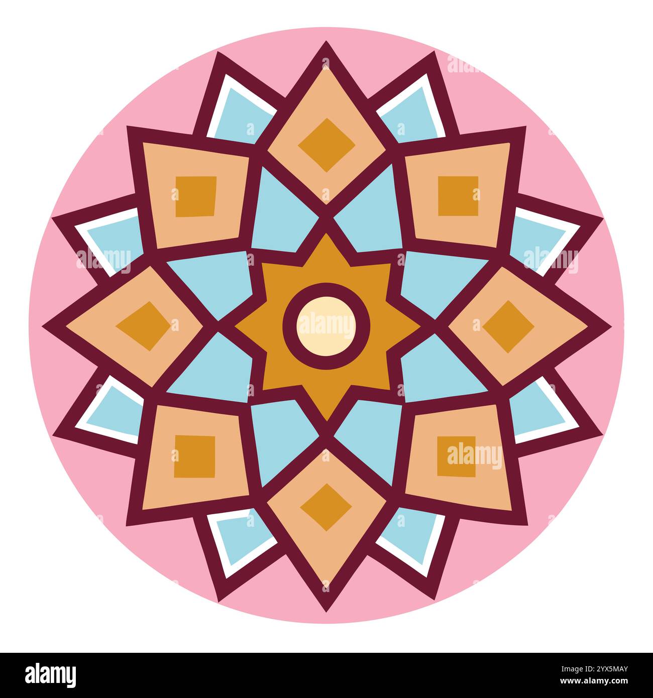 Elegant Islamic Geometric Pattern for Book Covers, Religious Designs ...