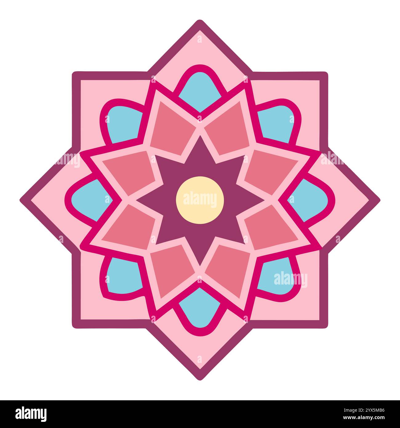 Elegant Islamic Geometric Pattern for Book Covers, Religious Designs ...