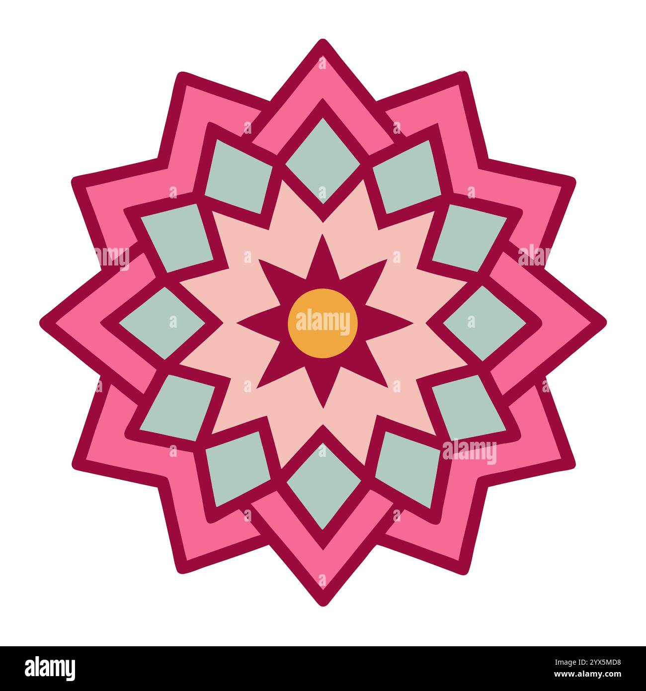 Elegant Islamic Geometric Pattern for Book Covers, Religious Designs ...