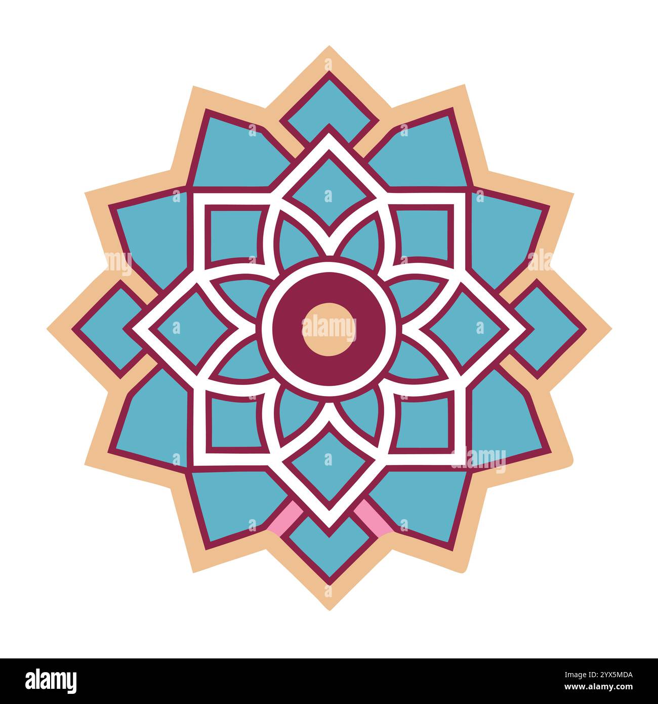 Elegant Islamic Geometric Pattern for Book Covers, Religious Designs ...