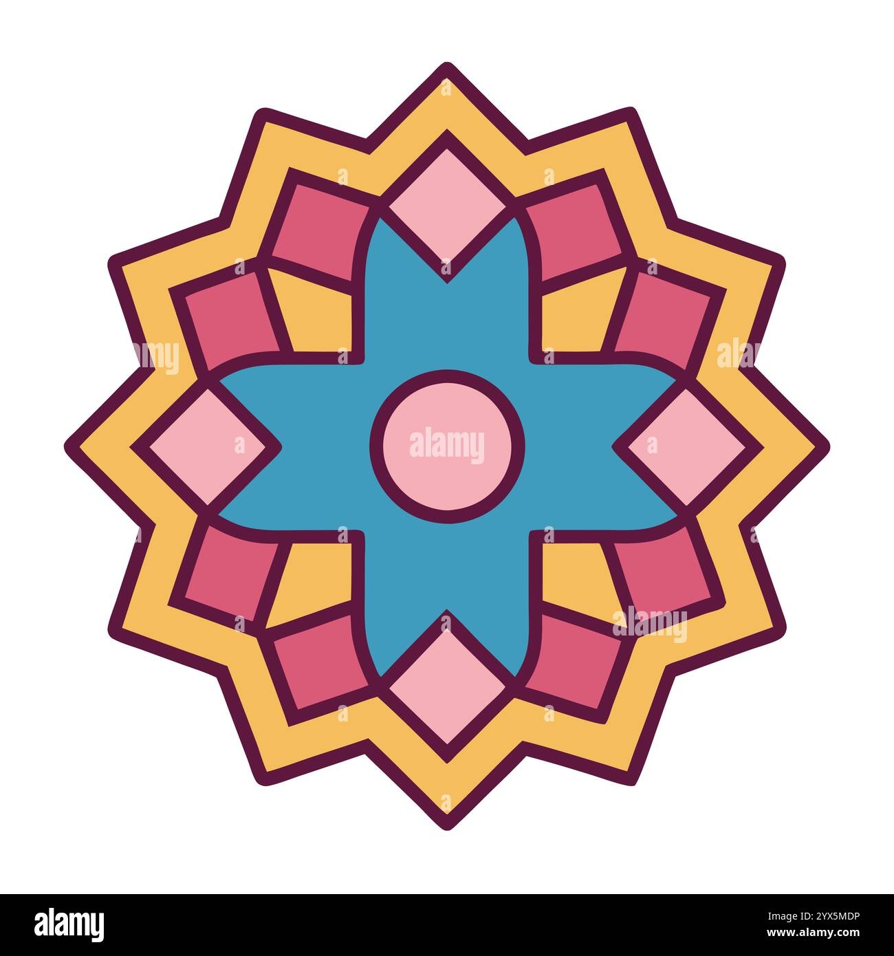 Elegant Islamic Geometric Pattern for Book Covers, Religious Designs ...