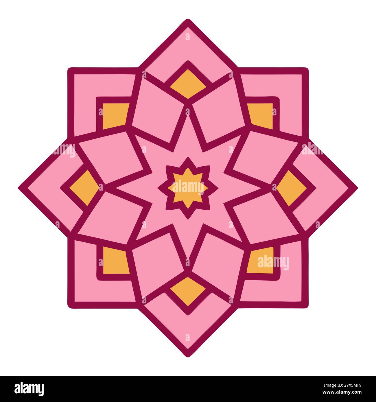 Elegant Islamic Geometric Pattern for Book Covers, Religious Designs ...