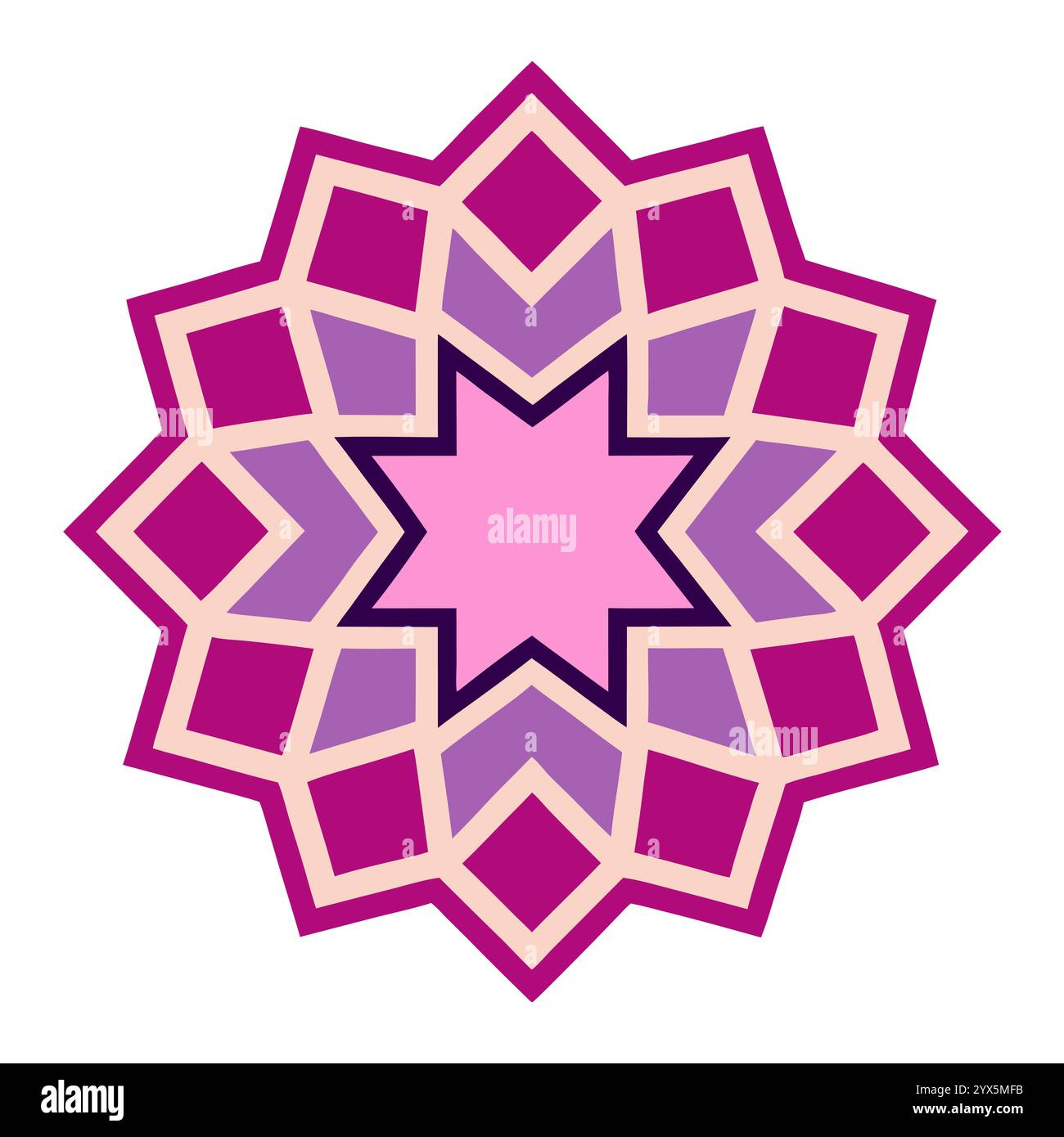 Elegant Islamic Geometric Pattern for Book Covers, Religious Designs ...