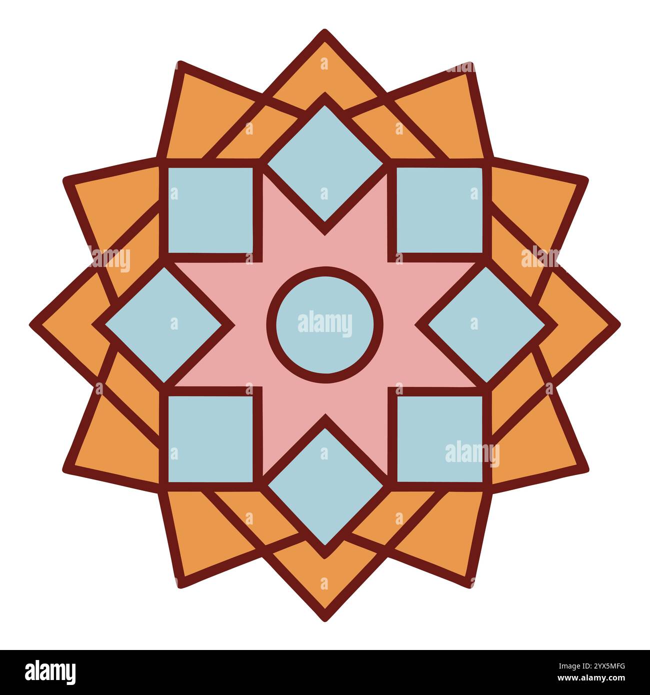 Elegant Islamic Geometric Pattern for Book Covers, Religious Designs ...