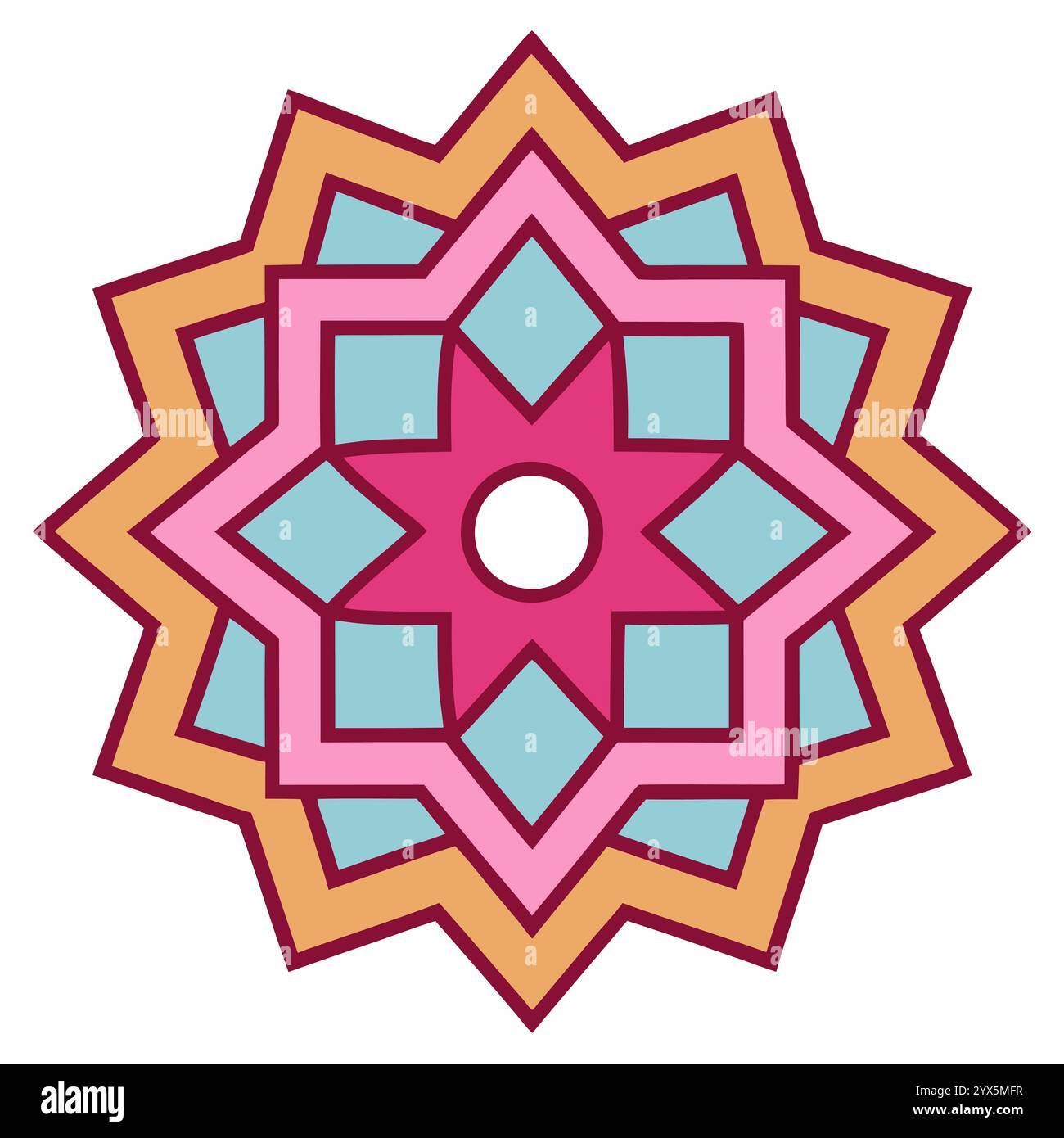 Elegant Islamic Geometric Pattern for Book Covers, Religious Designs ...