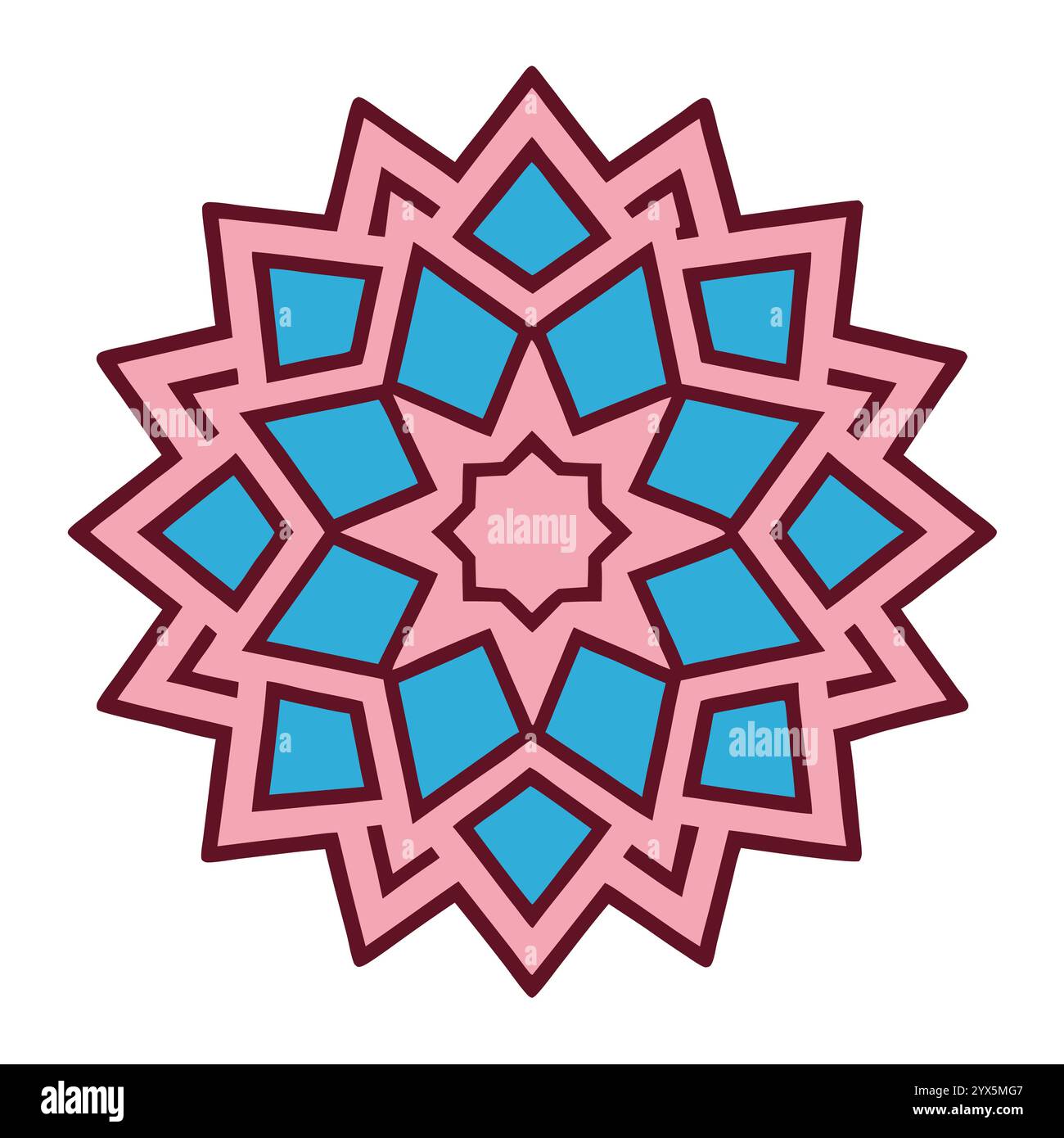 Elegant Islamic Geometric Pattern for Book Covers, Religious Designs ...