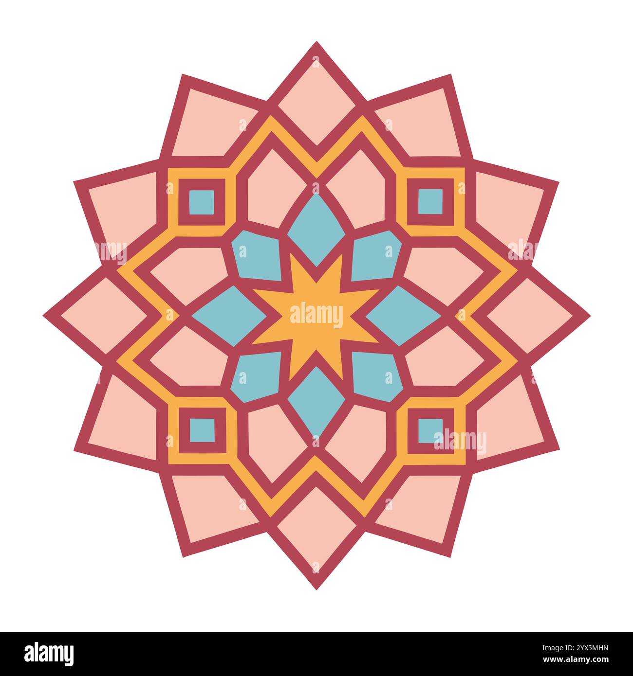 Elegant Islamic Geometric Pattern for Book Covers, Religious Designs ...
