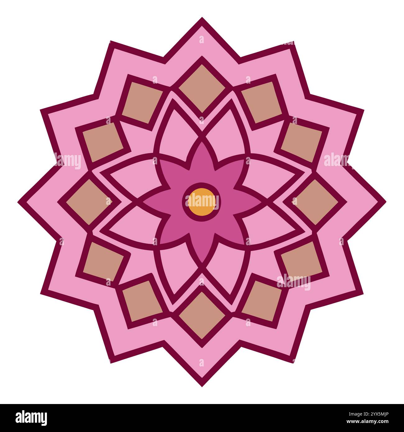 Elegant Islamic Geometric Pattern for Book Covers, Religious Designs ...