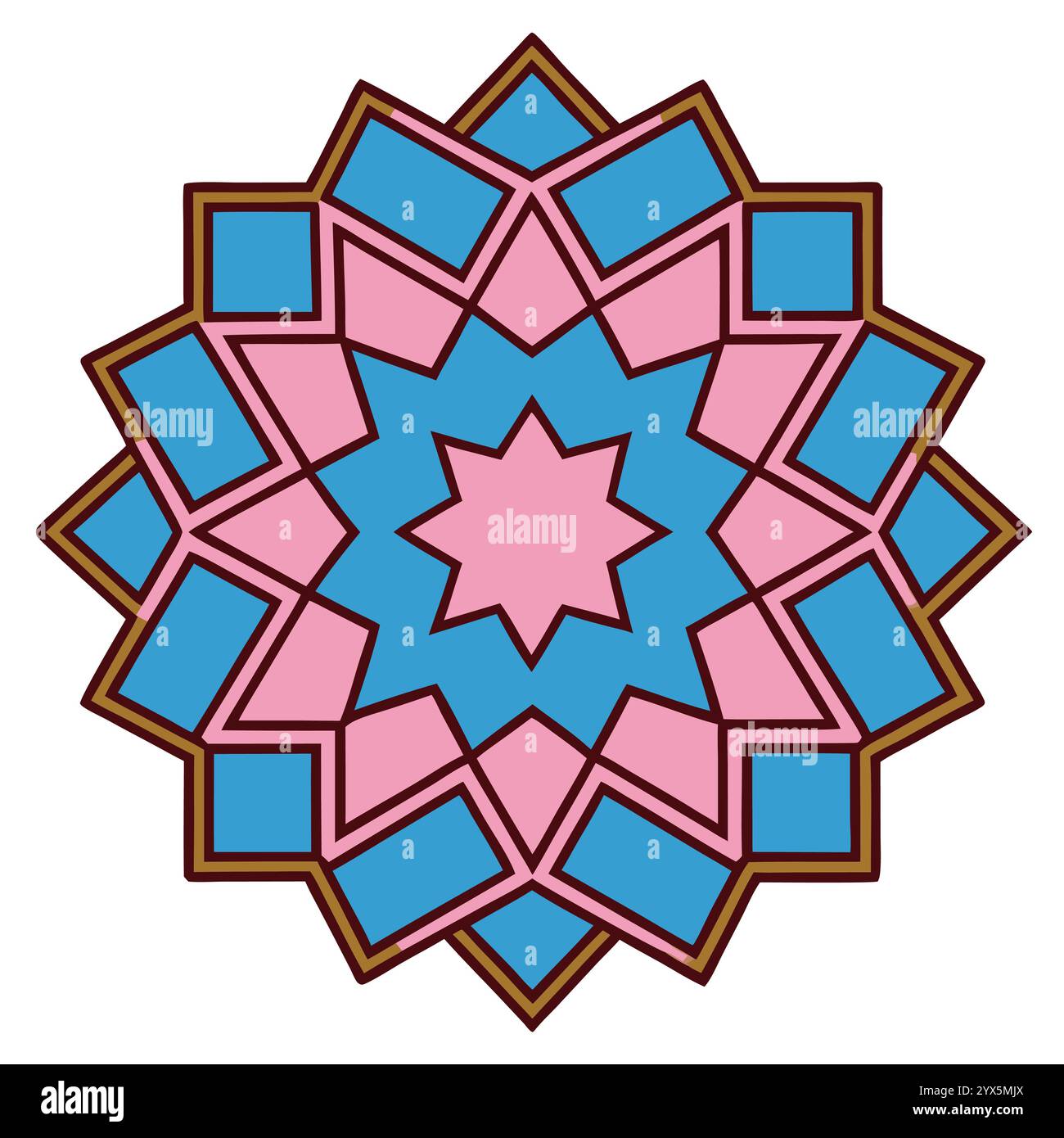 Elegant Islamic Geometric Pattern for Book Covers, Religious Designs ...