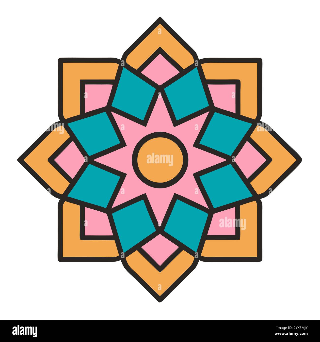 Elegant Islamic Geometric Pattern for Book Covers, Religious Designs ...