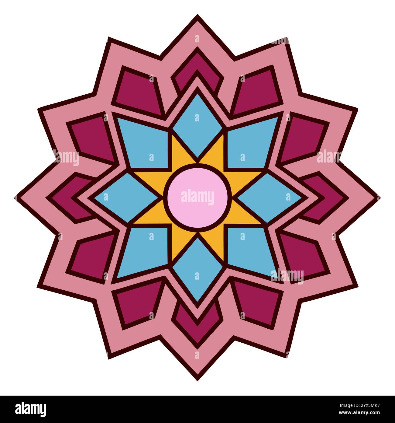 Elegant Islamic Geometric Pattern for Book Covers, Religious Designs ...