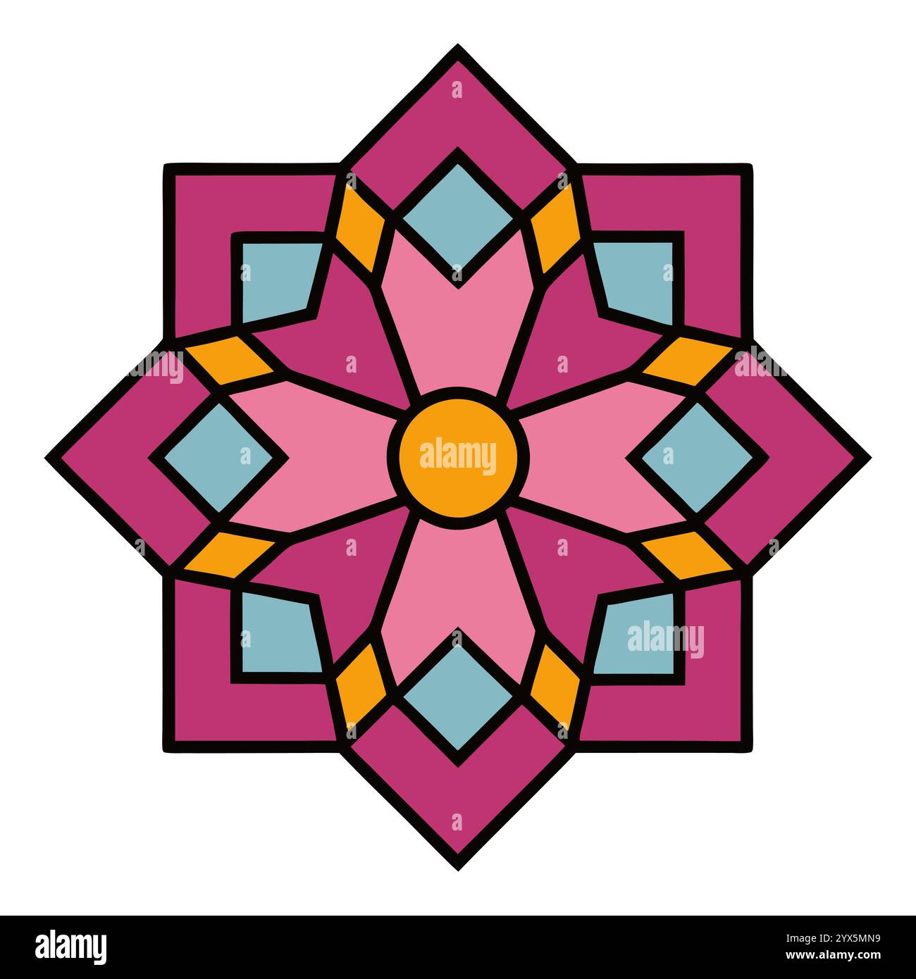 Elegant Islamic Geometric Pattern for Book Covers, Religious Designs ...